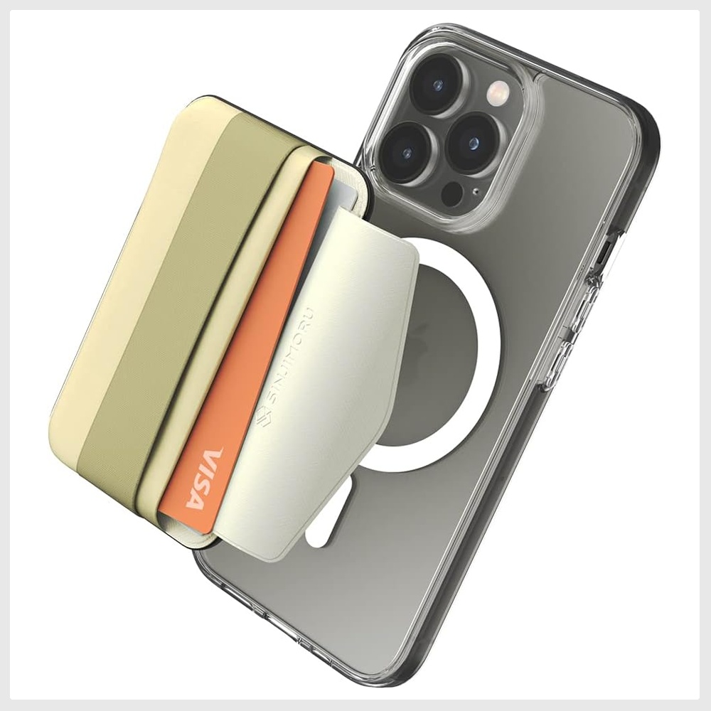 Sinjimoru Soft Wool Band Grip Phone Wallet for MagSafe, Magnetic Phone ...