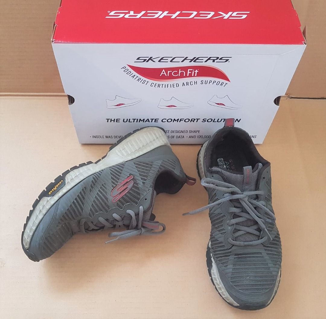 Skechers Designer Sneakers, Charcoal Street Flex US 10, UK 9, EU 43 ...