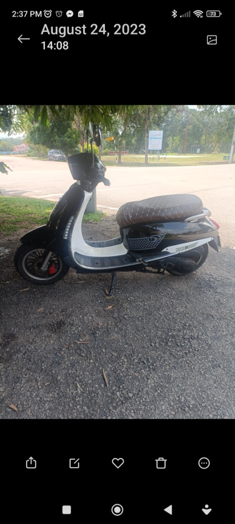 Skuter demak transtar 150, Motorbikes on Carousell