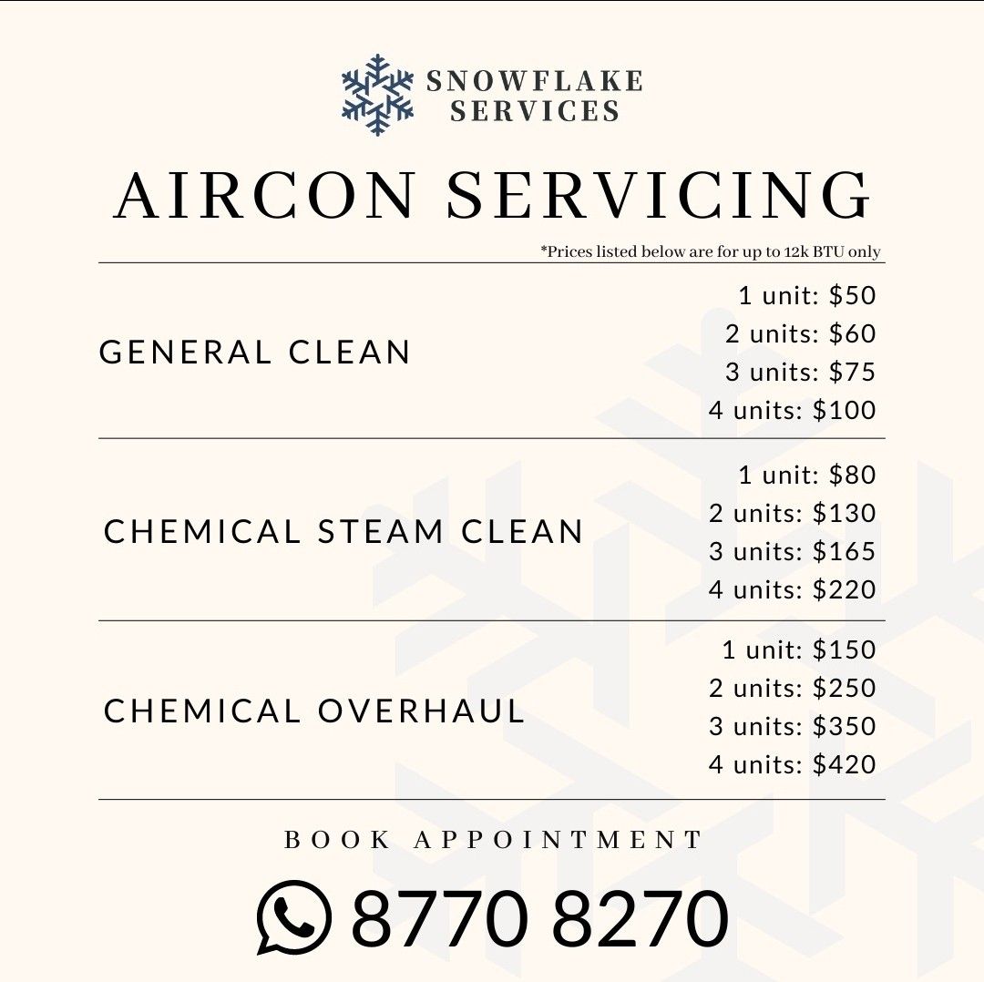 Snowflake Aircon Services - Aircon Repair / Aircon Servicing / Aircon ...