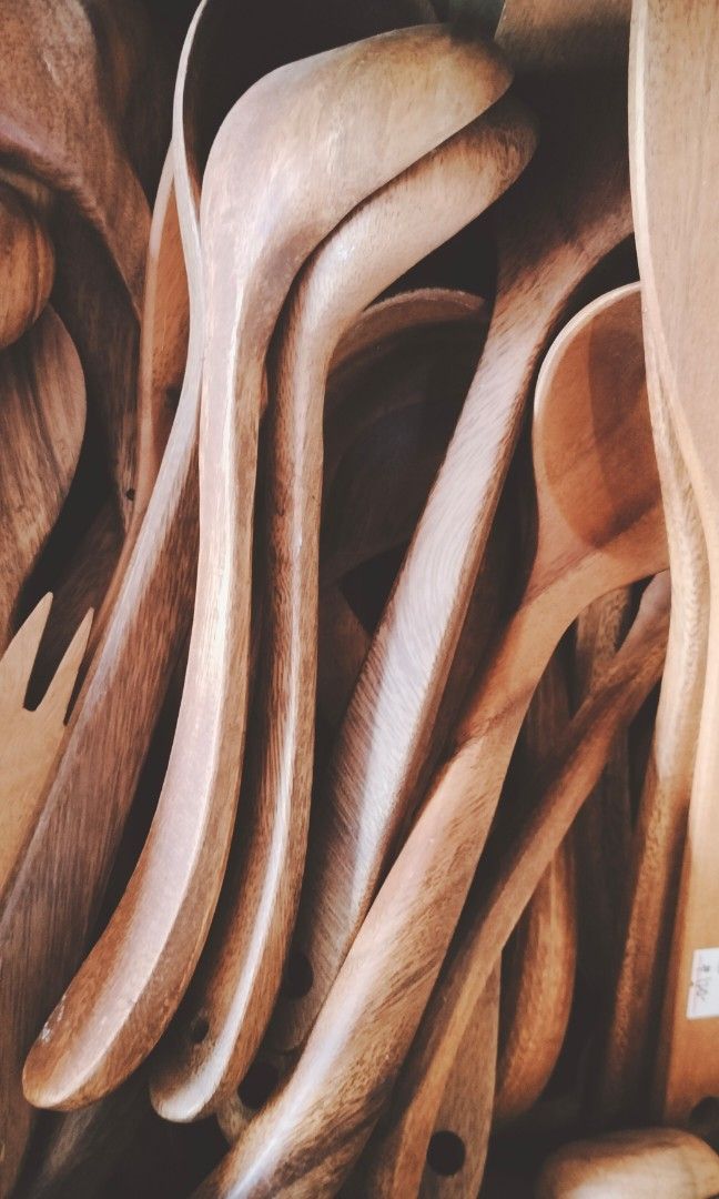 Solid Kiln Dried Acacia Wood Cooking Sandok assorted on Carousell