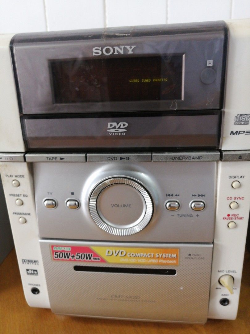 Sony mini compo with 2 speakers with remote control, TV & Home ...