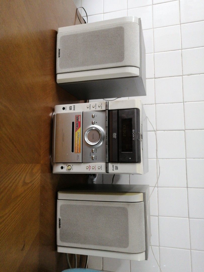 Sony mini compo with 2 speakers with remote control, TV & Home ...