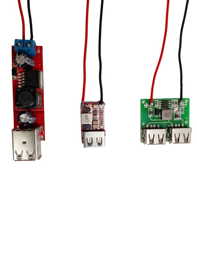 STEP DOWN USB DC-DC BUCK CONVERTER MODULE with WIRE, 6-24V to 5V 3A USB ...