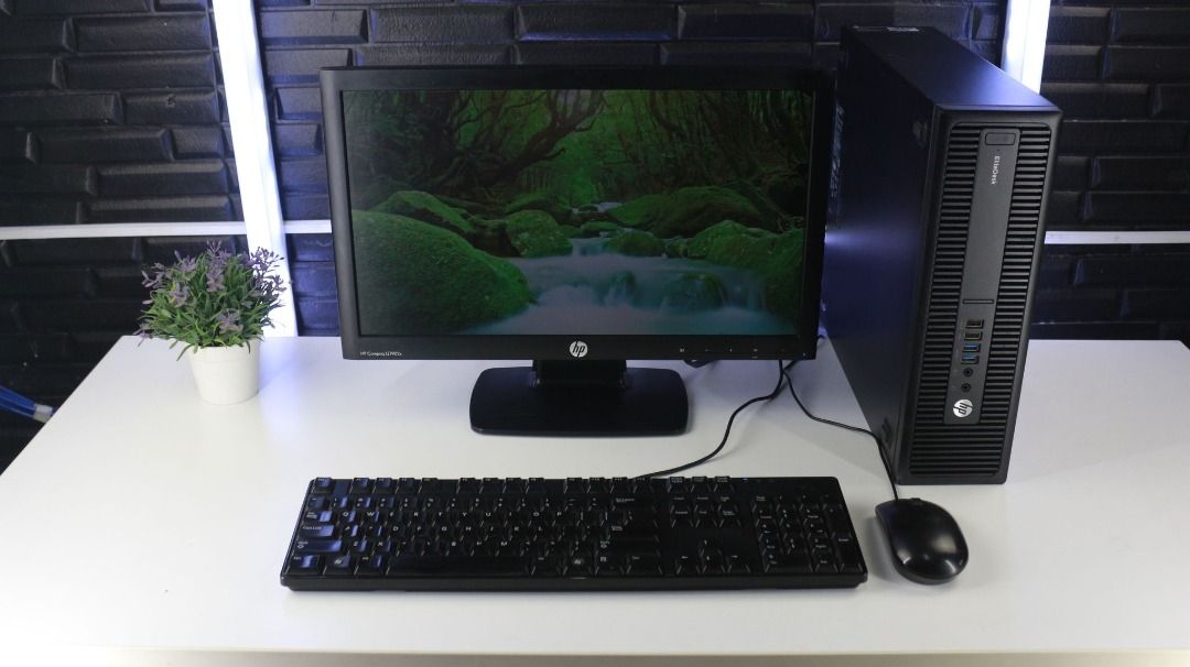 SUPER SALE HP ELITEDESK AMD A8 8600 DESKTOP 8GB RAM 500GB HDD 19 WIDE ...