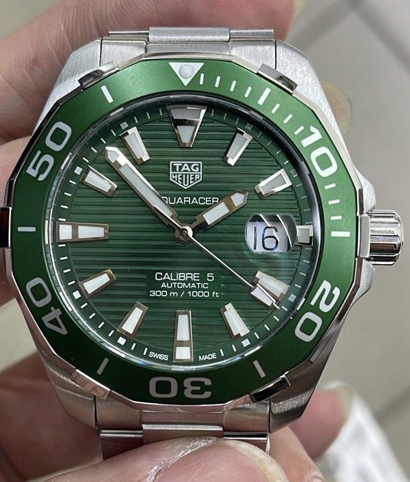 Tag Heuer Aquaracer Calibre 5 Automatic Watch 43mm WAY201S.BA0927, Men ...