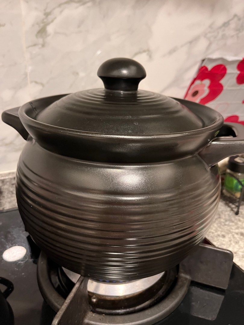 Tanyu Claypot 5 litre Black, Furniture & Home Living, Kitchenware ...