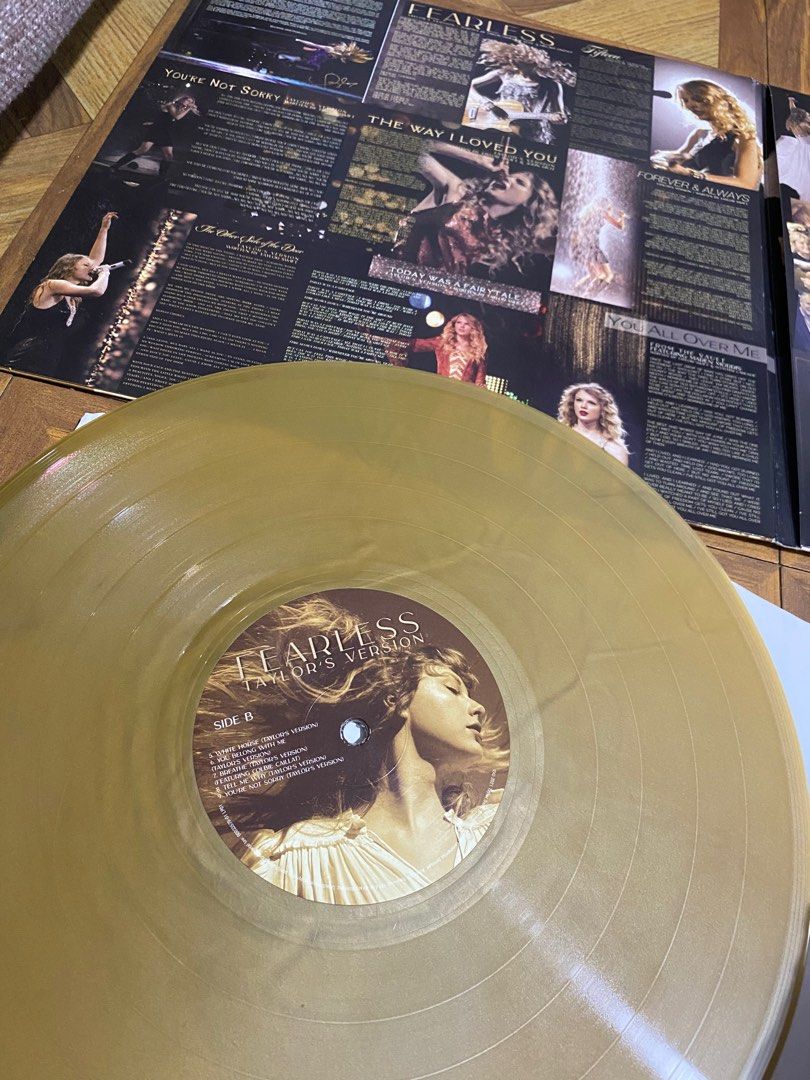 Taylor Swift - Fearless (Taylor's Version) [3xLP German Pressing Gold ...
