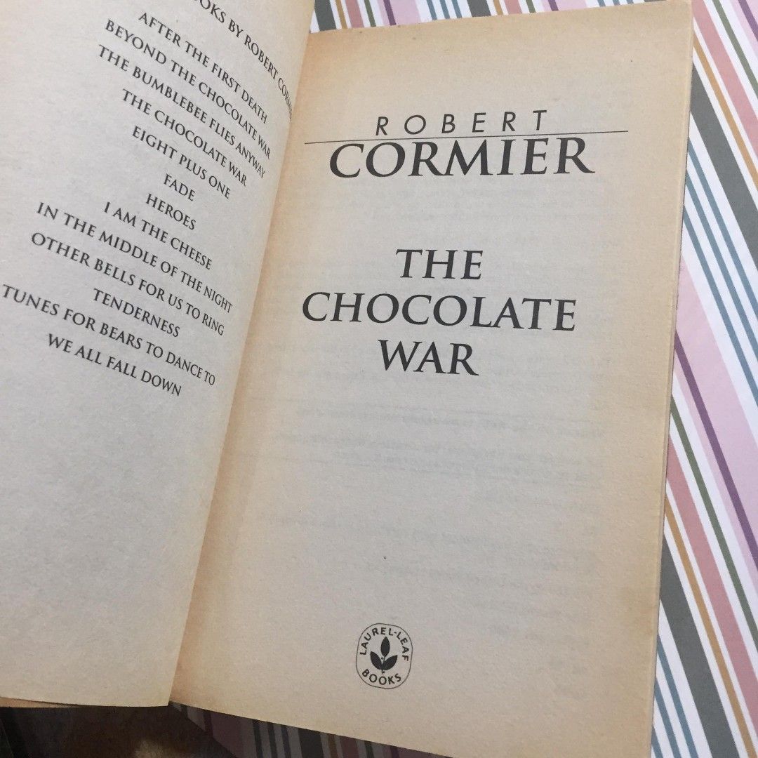 The Chocolate War by Robert Cormier, Hobbies & Toys, Books & Magazines ...