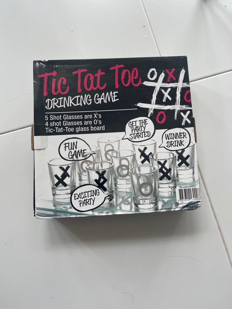 Tic Tac Toe Drinking Game, Hobbies & Toys, Toys & Games on Carousell