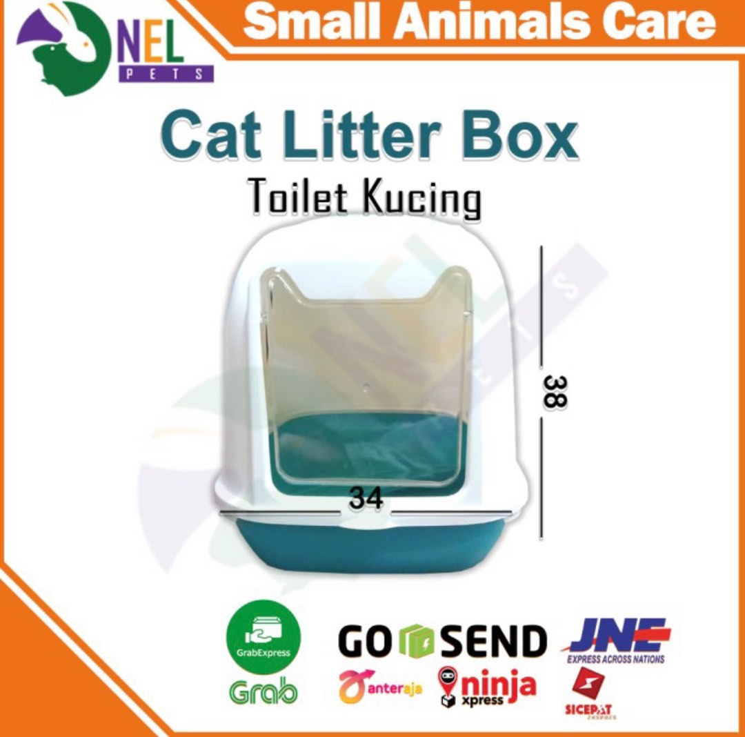 TOILET KUCING PETOPIA BENTUK KUCING/cat litter box, Perlengkapan Hewan ...