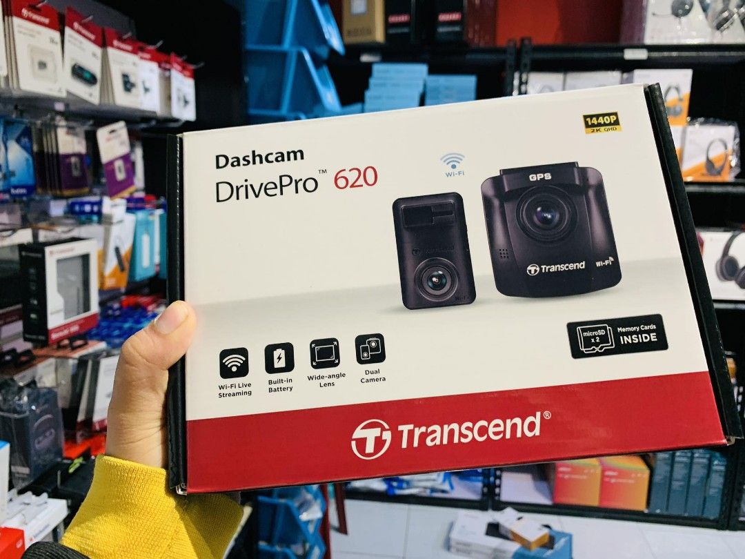 Transcend DrivePro 620 Dual Camera Dashcam 64GB TS-DP620A-64G ...