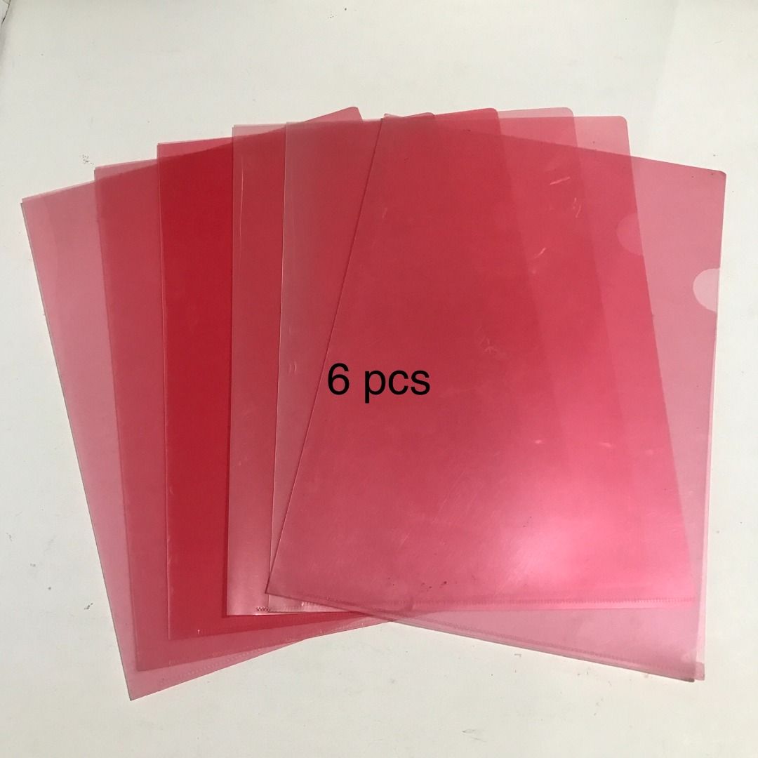 Transparent Red Folder #2130, Hobbies & Toys, Stationary & Craft ...