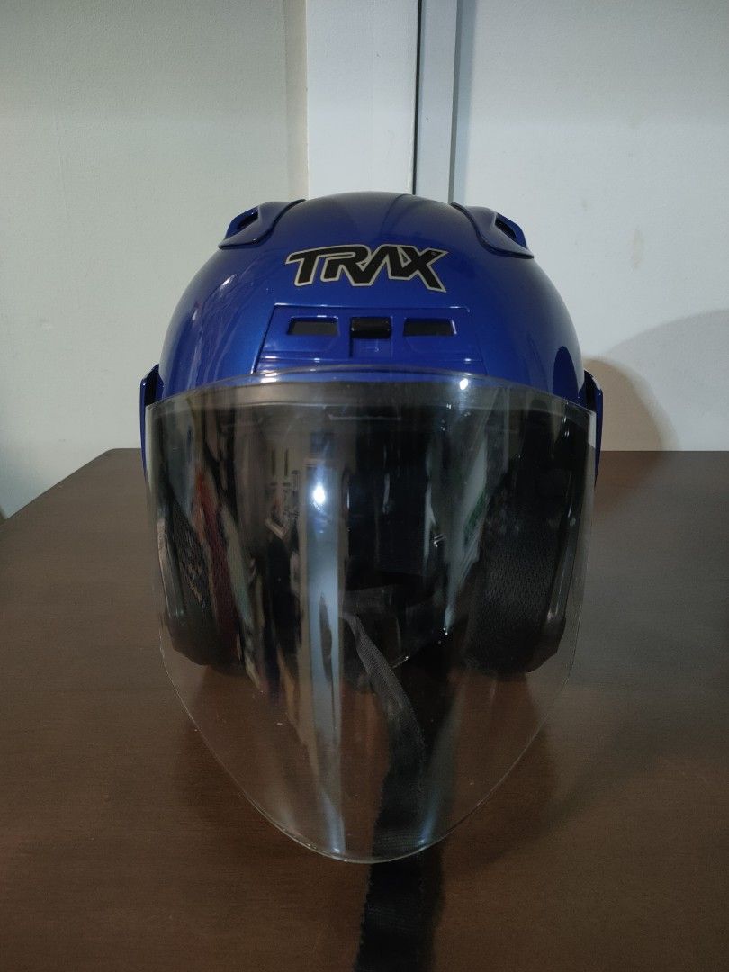 Trax helmet, Motorcycles, Motorcycle Apparel on Carousell