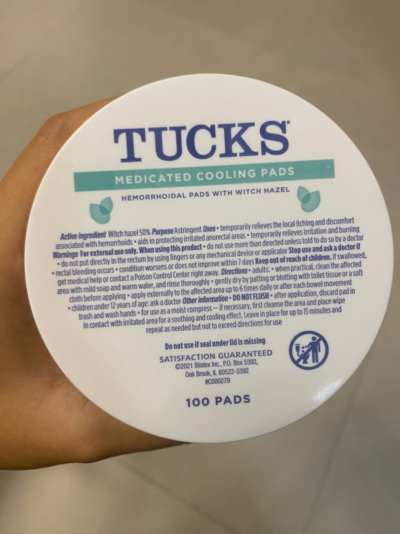 Tucks medicated cooling pads, Babies & Kids, Maternity Care on Carousell