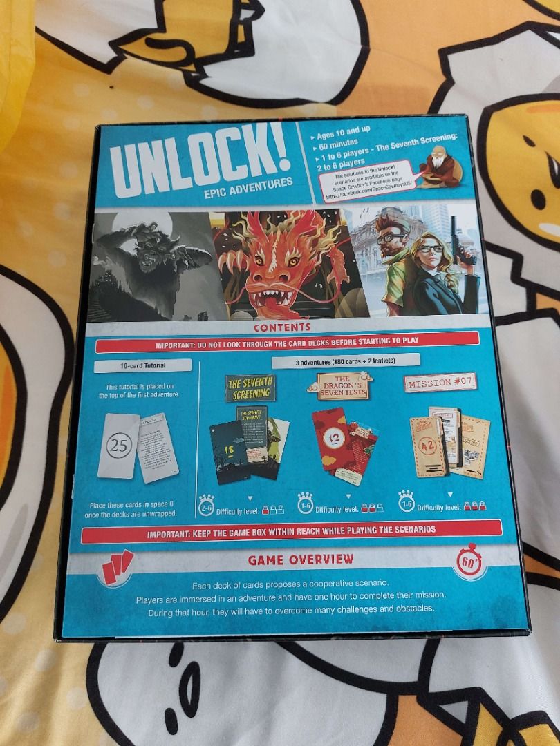 Unlock! Epic Adventures card game, Hobbies & Toys, Toys & Games on ...