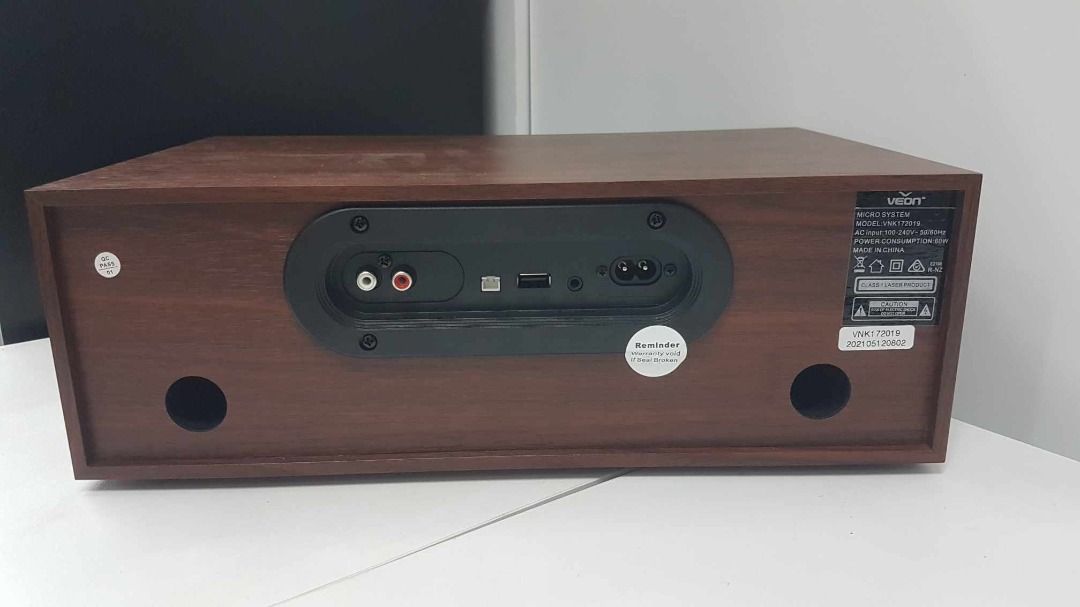 Veon Wooden BT Micro System, Audio, Portable Music Players on Carousell