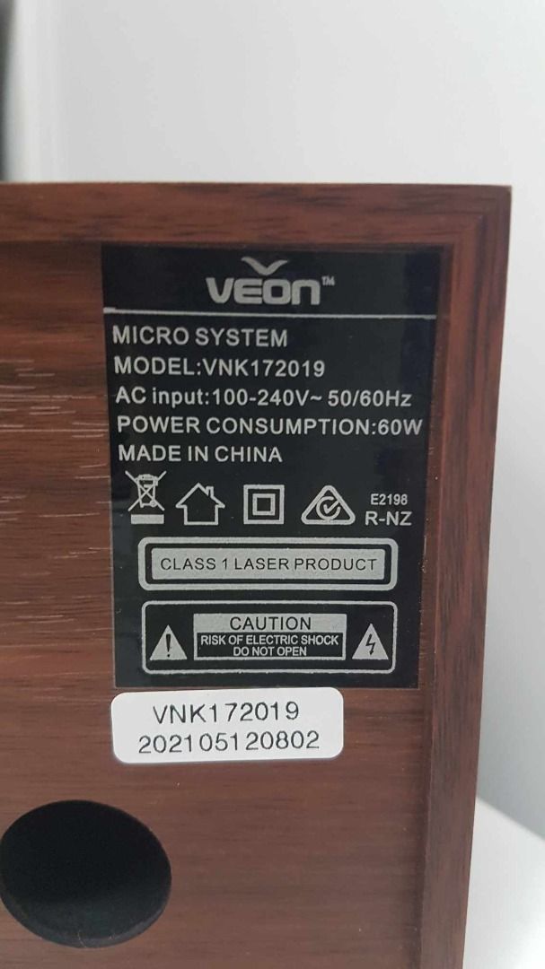 Veon Wooden BT Micro System, Audio, Portable Music Players on Carousell