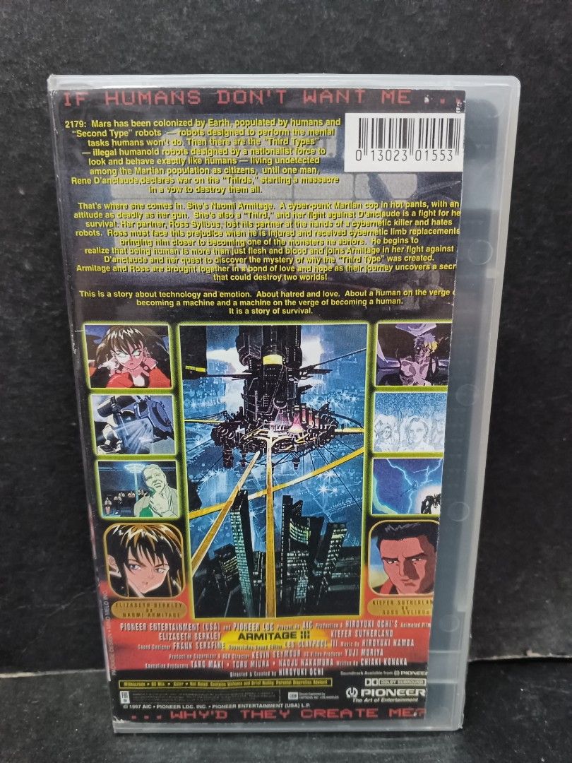 VHS: ARMITAGE III The Third - Poly-Matrix (Vintage VHS, 1996) - Anime ...