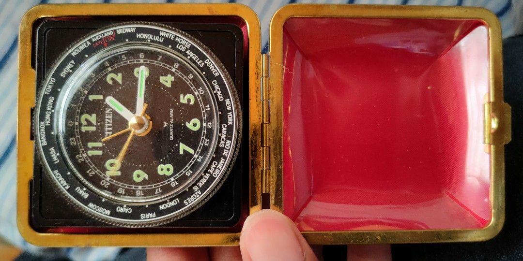 Vintage Citizen Travel Clock, Men's Fashion, Watches & Accessories ...