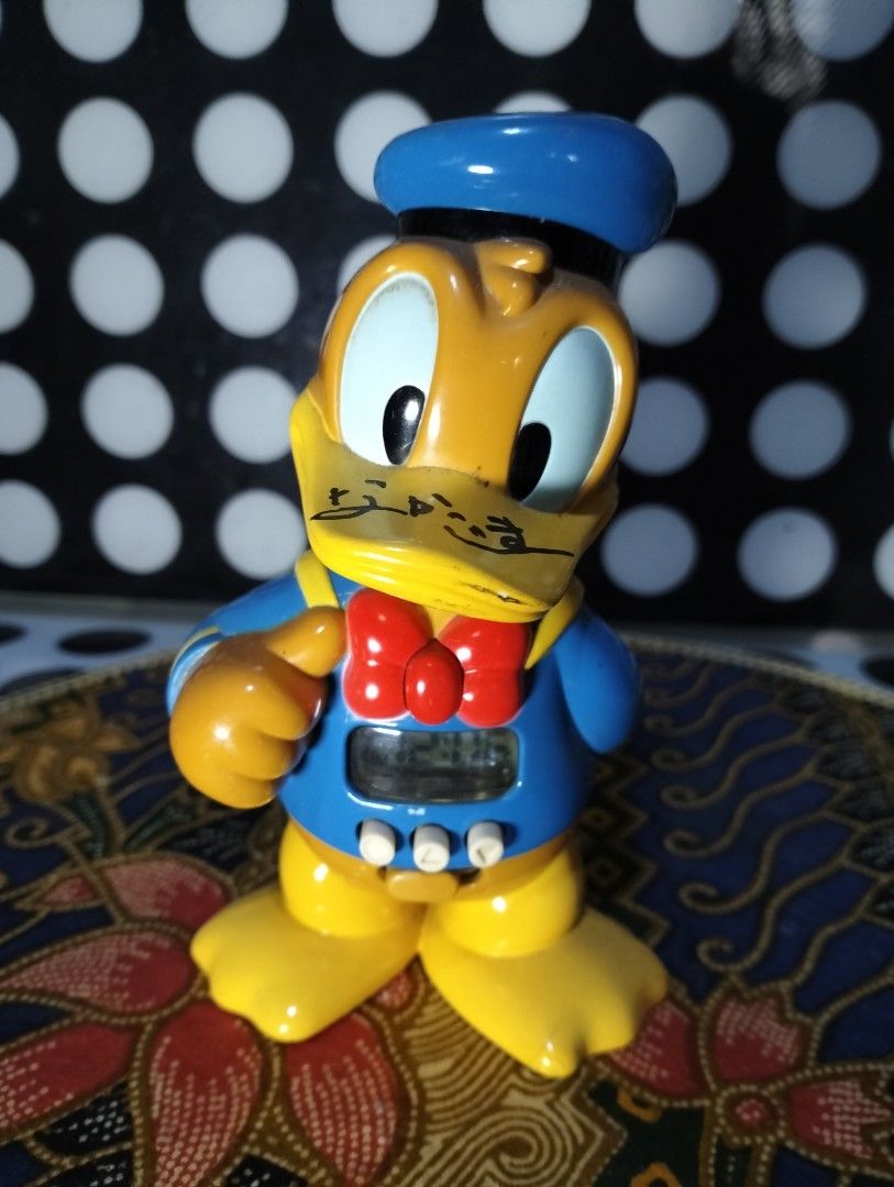 Vintage Disney Donald Duck Clock With Alarm From Japan on Carousell