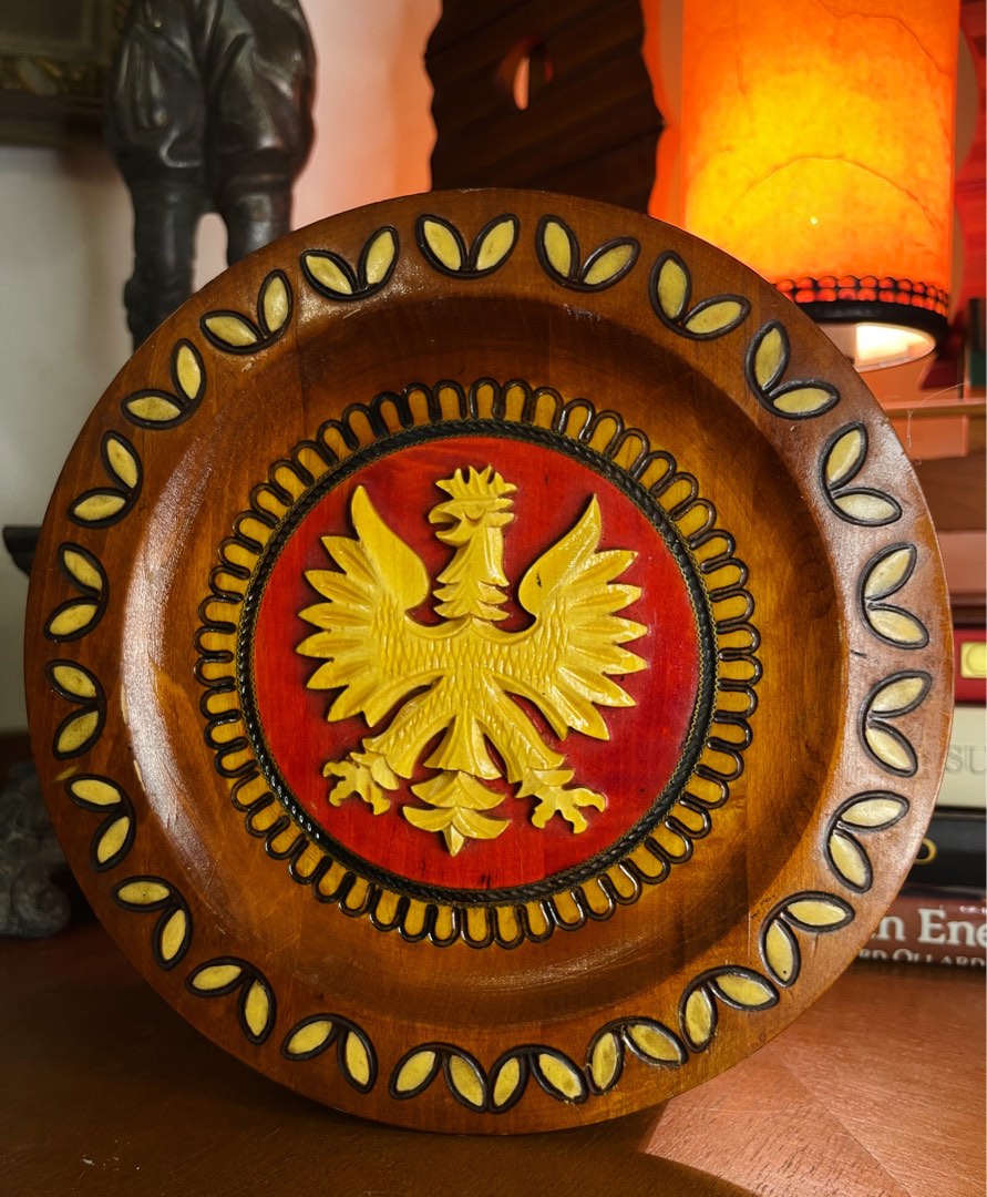 Vintage Eagle Plaque Poland Hand Carved, Hobbies & Toys, Collectibles ...
