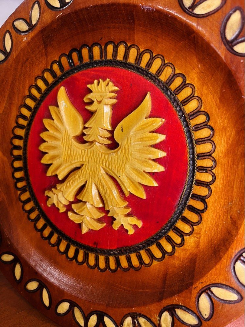 Vintage Eagle Plaque Poland Hand Carved, Hobbies & Toys, Collectibles ...