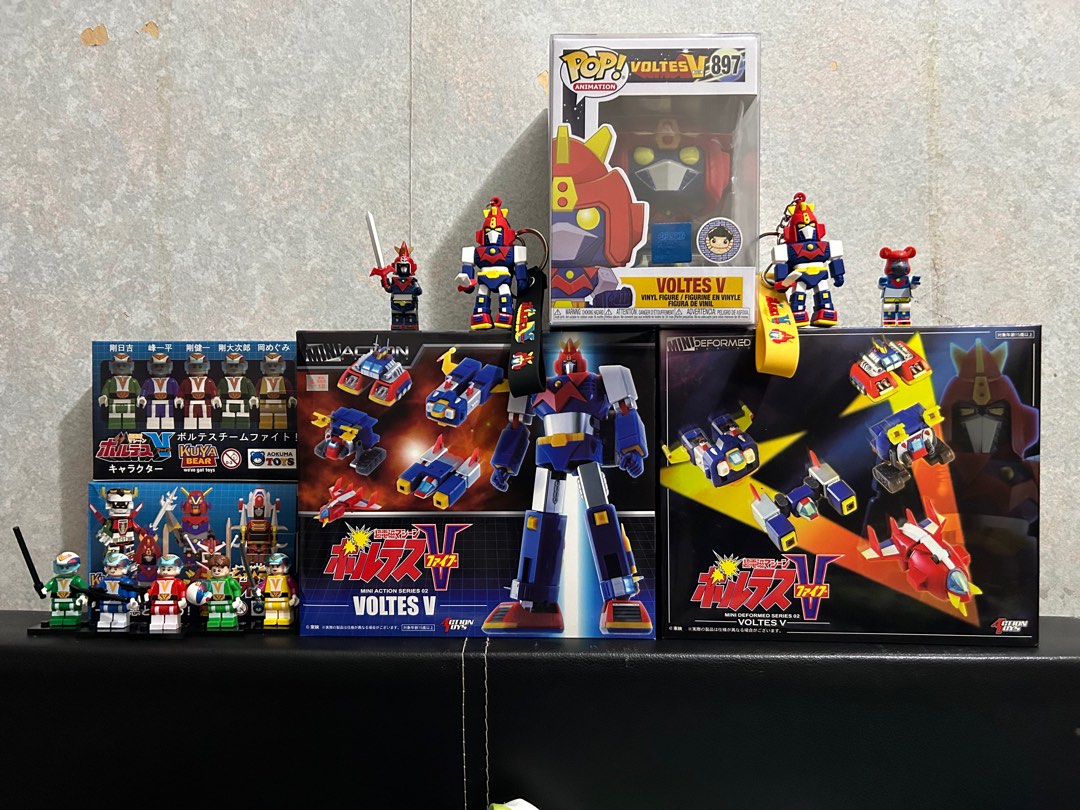 Voltes V Set (Mini Action Toys, Not Bearbrick, Not Lego, Not Chogokin ...