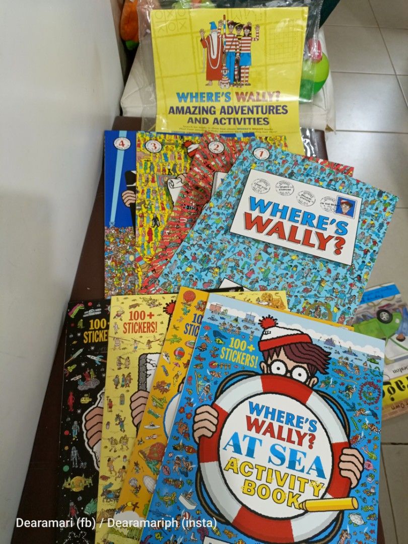 Where's Wally Book and Activity Book Set, Hobbies & Toys, Books ...