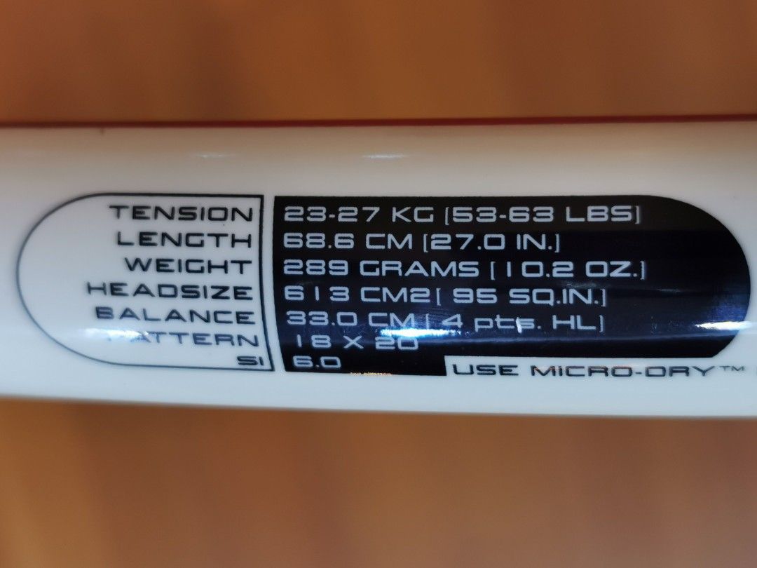 Wilson ncode six-one team, Sports Equipment, Sports & Games, Racket ...