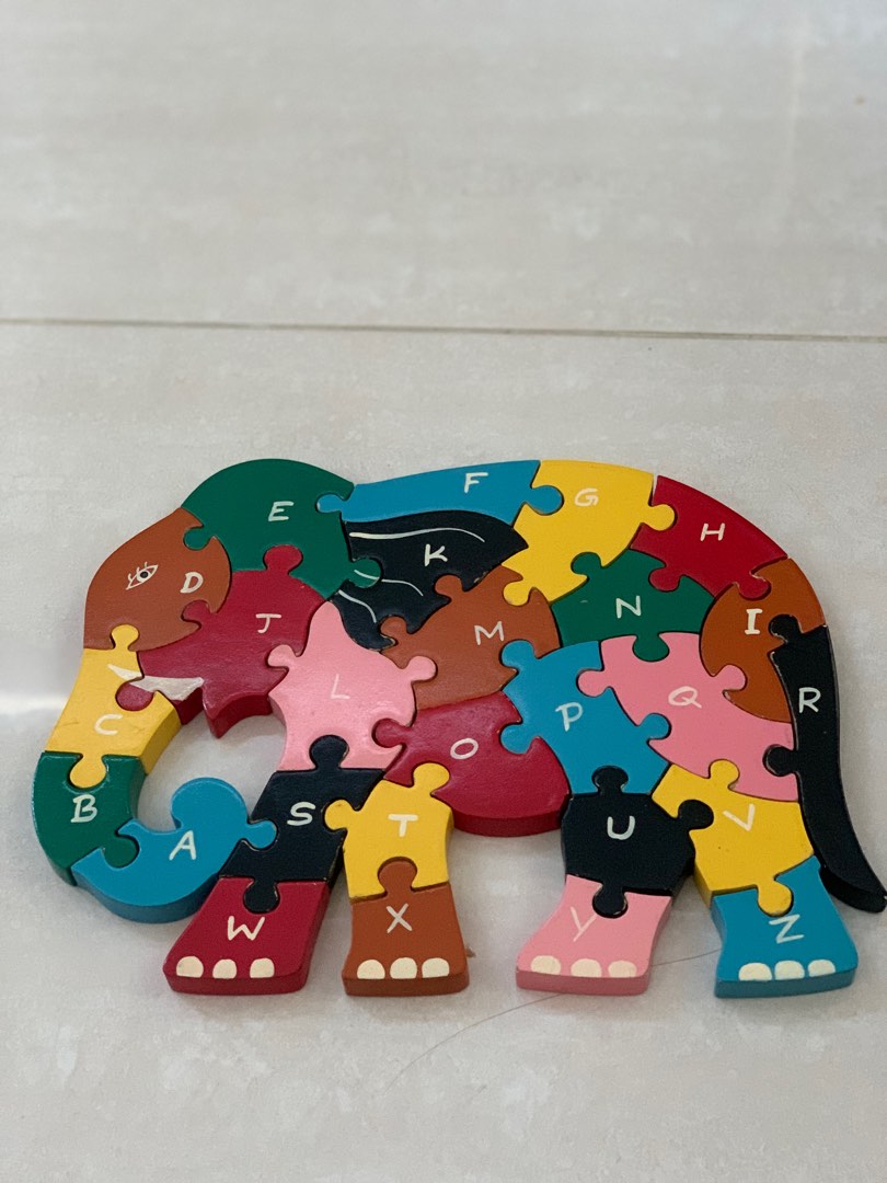 Wooden Chunky puzzle, Toys & Collectibles, Mainan di Carousell