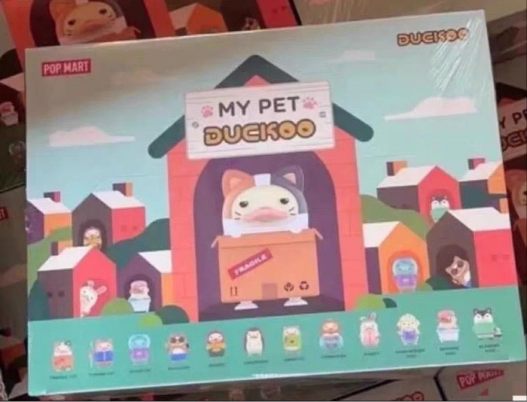 WTS Pop Mart full 12 designs set basic + secret Duckoo My Pet Popmart ...