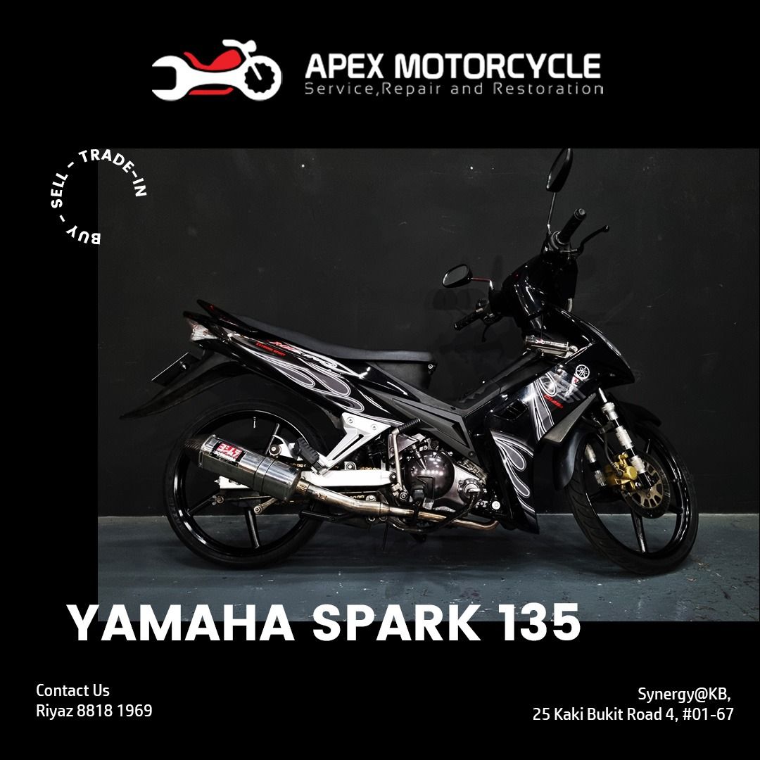 Yamaha Spark 135, Motorcycles, Motorcycles for Sale, Class 2B on Carousell
