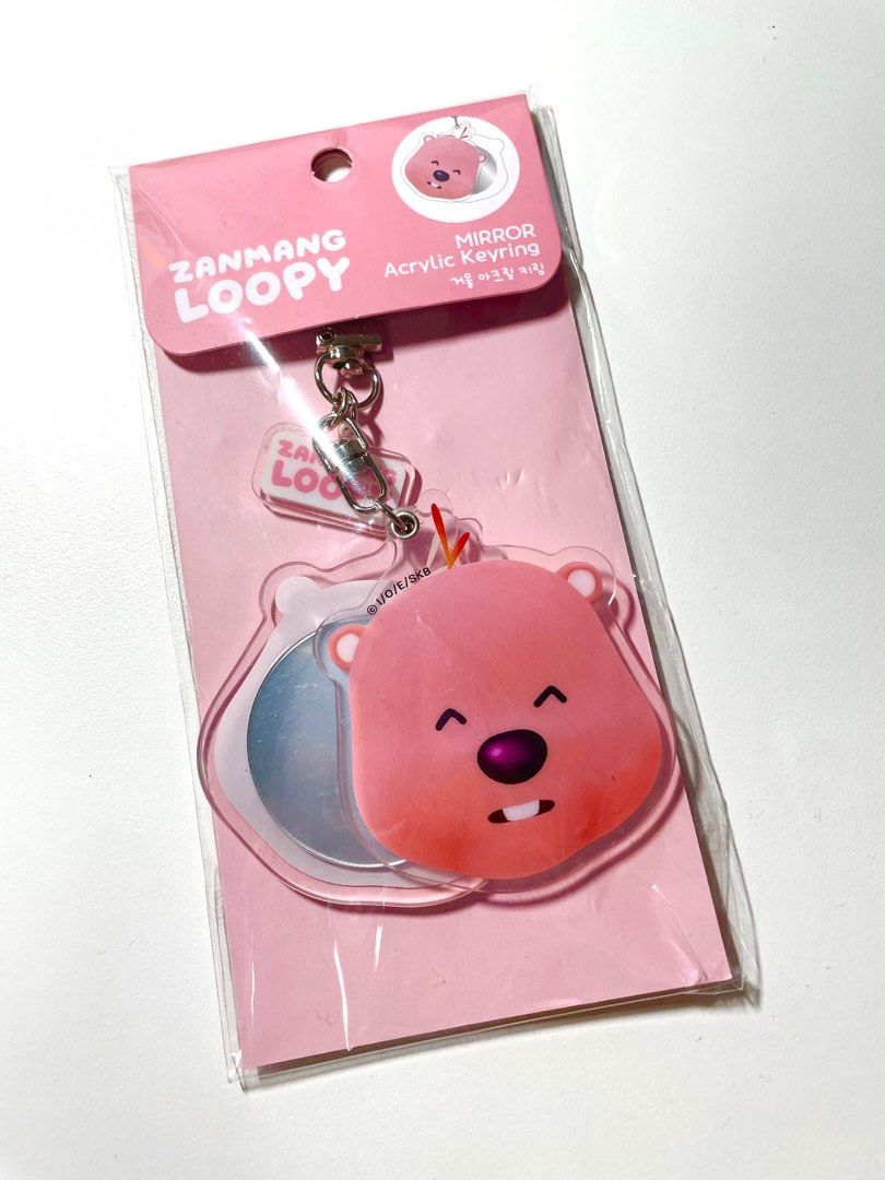 Zanmang Loopy Pororo Mirror Acrylic Keychain, Hobbies & Toys ...