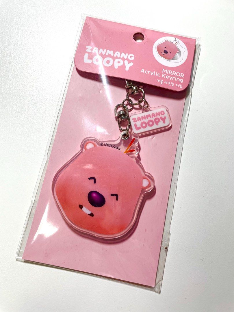 Zanmang Loopy Pororo Mirror Acrylic Keychain, Hobbies & Toys ...