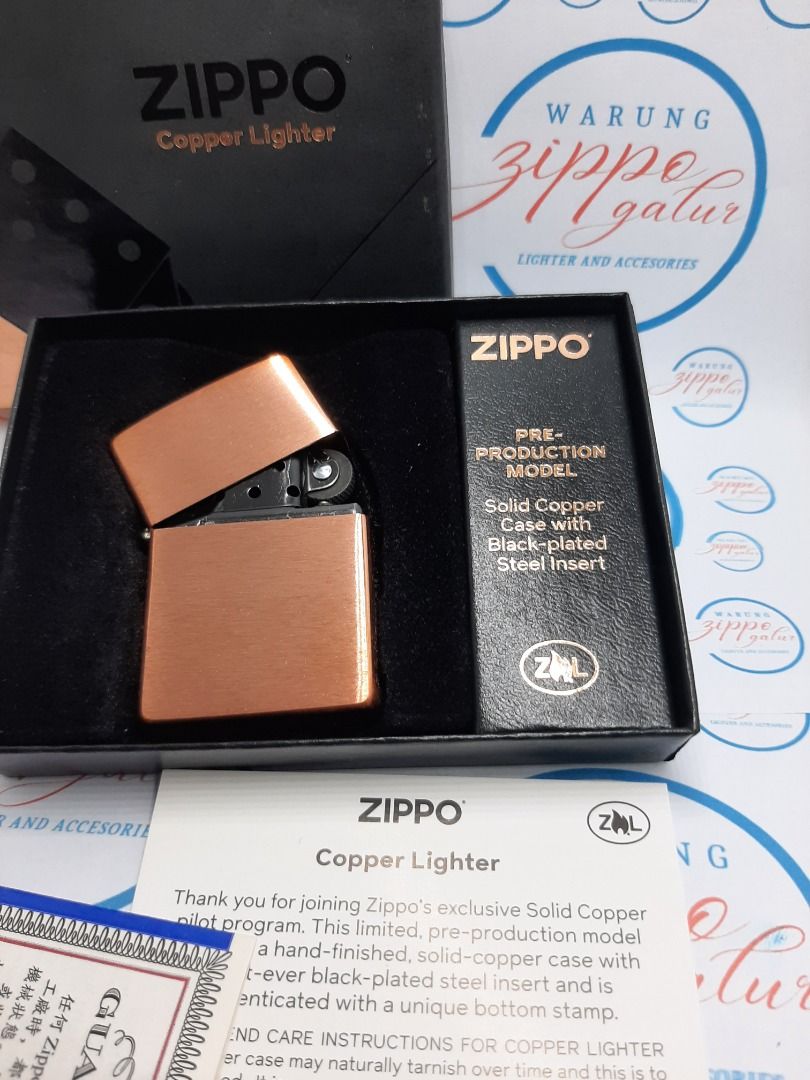 ZIPPO COPPER 2022 ASIA MARKET DENGAN INSERT BLACK, Antik, Pajangan di ...