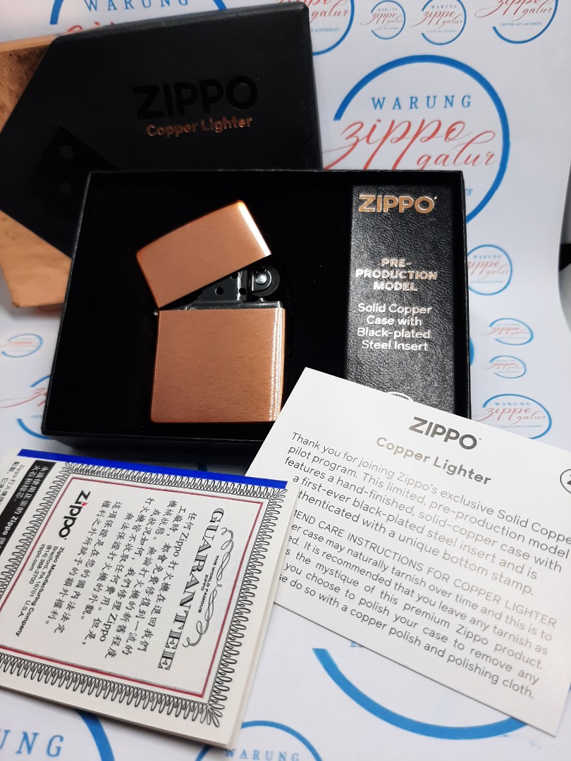 ZIPPO COPPER 2022 ASIA MARKET DENGAN INSERT BLACK, Antik, Pajangan di ...