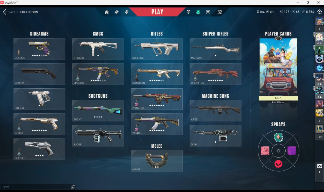 3 Knives 12 VP Skins Cheap Valorant Account, Video Gaming, Gaming ...