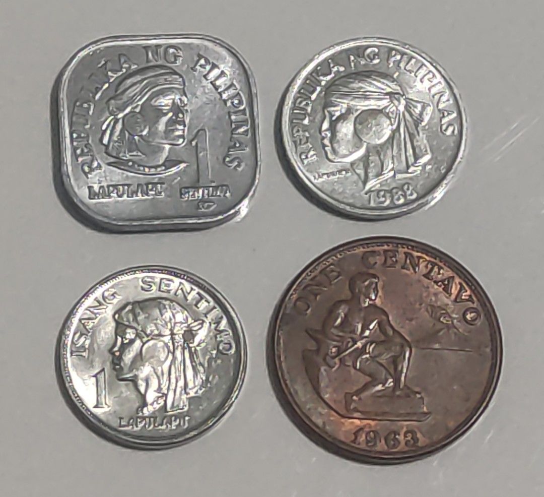 4 pcs Different 1 Sentimo Philippine Coins on Carousell