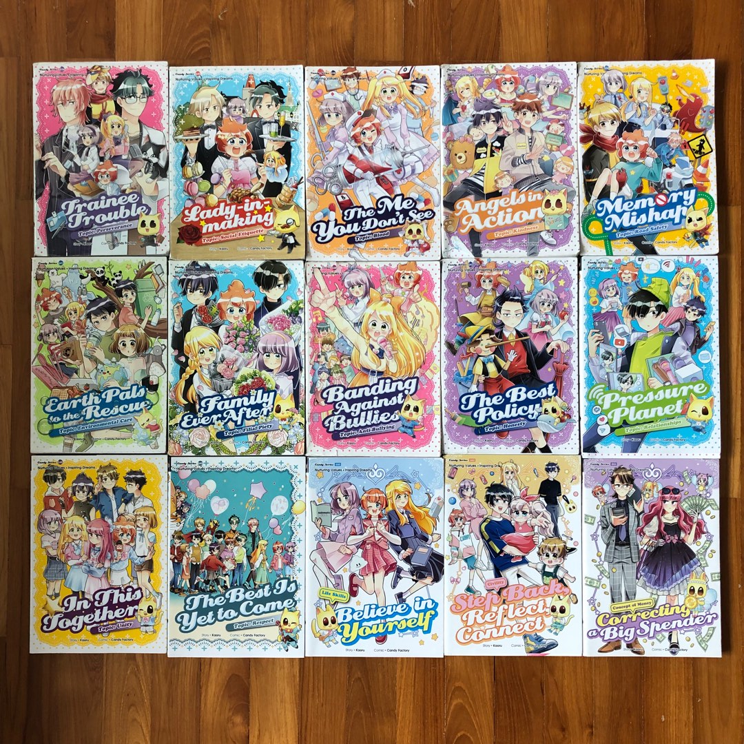 (A) Candy Gem Candy Jem series comics English manga for kids girls ...