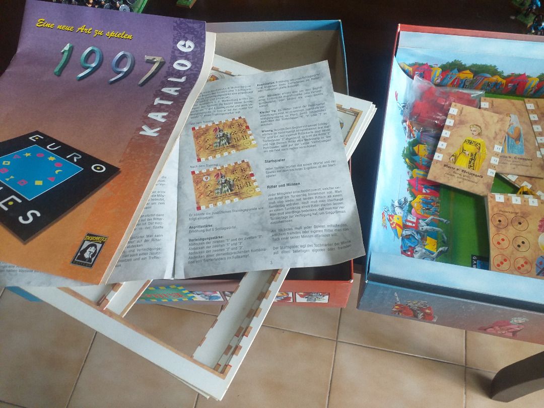 A knight jousting board game in the Medieval period, Hobbies & Toys ...