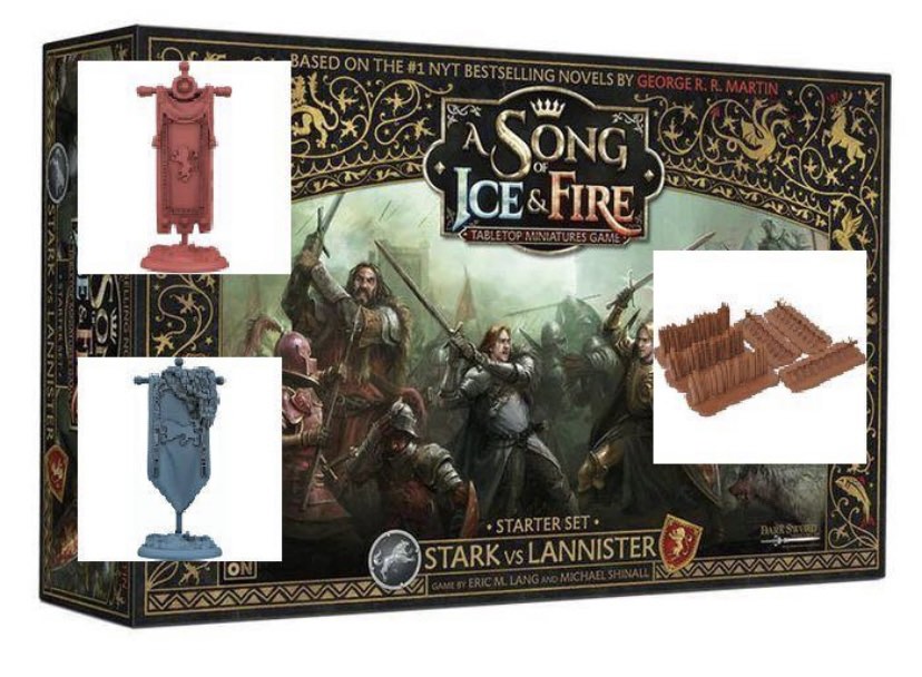 A Song of Ice and Fire Stark vs Lannister set plus 8 armies expansions ...