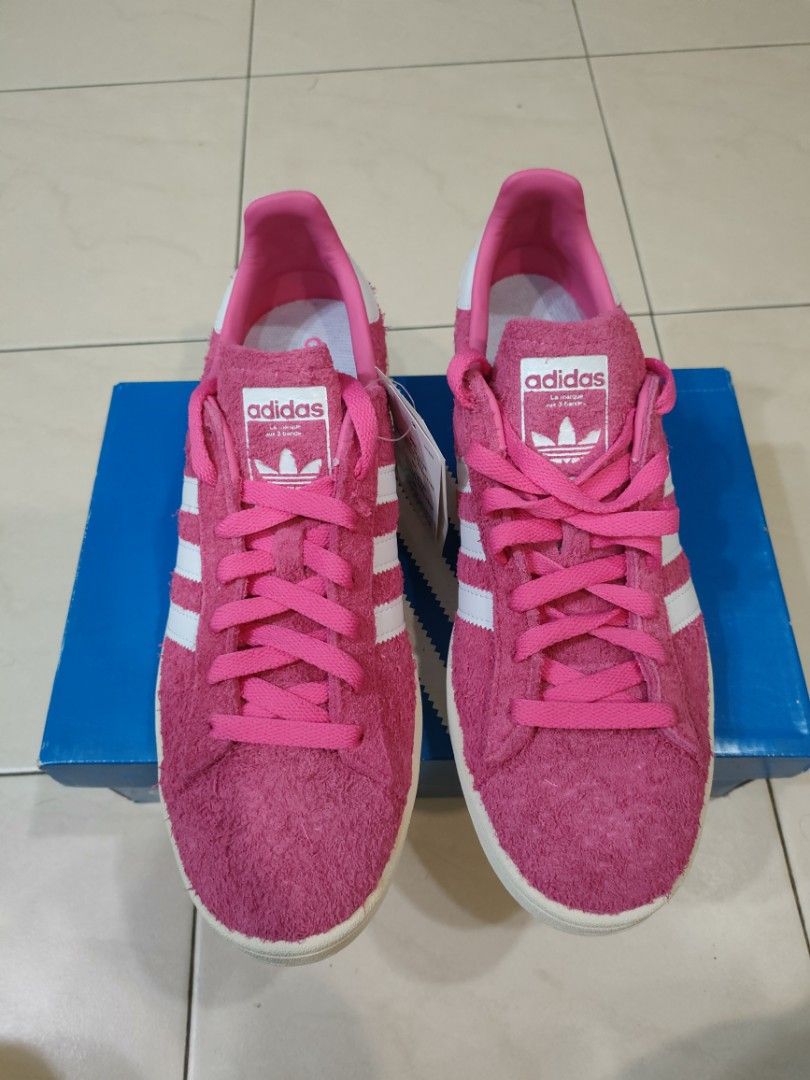 Adidas Campus pink suede 9uk, Men's Fashion, Footwear, Sneakers on ...