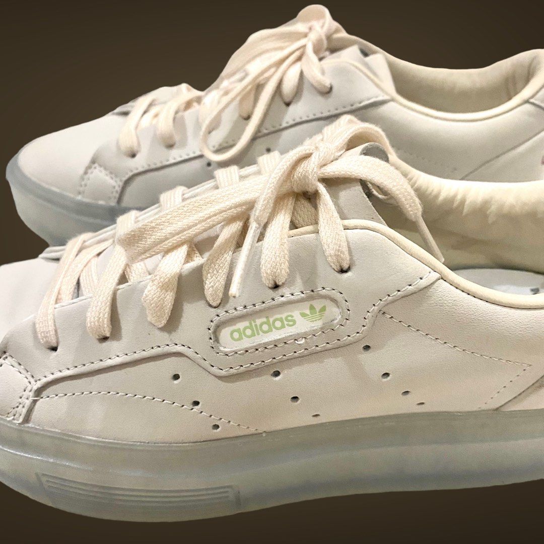 Adidas originals x Angel Chen collab chunky platform white leather ...
