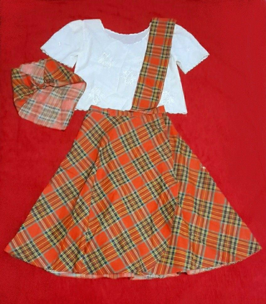 Adult Filipiniana Set / Kimona, Palda, Panyo, Bandana Set / Baro Saya ...