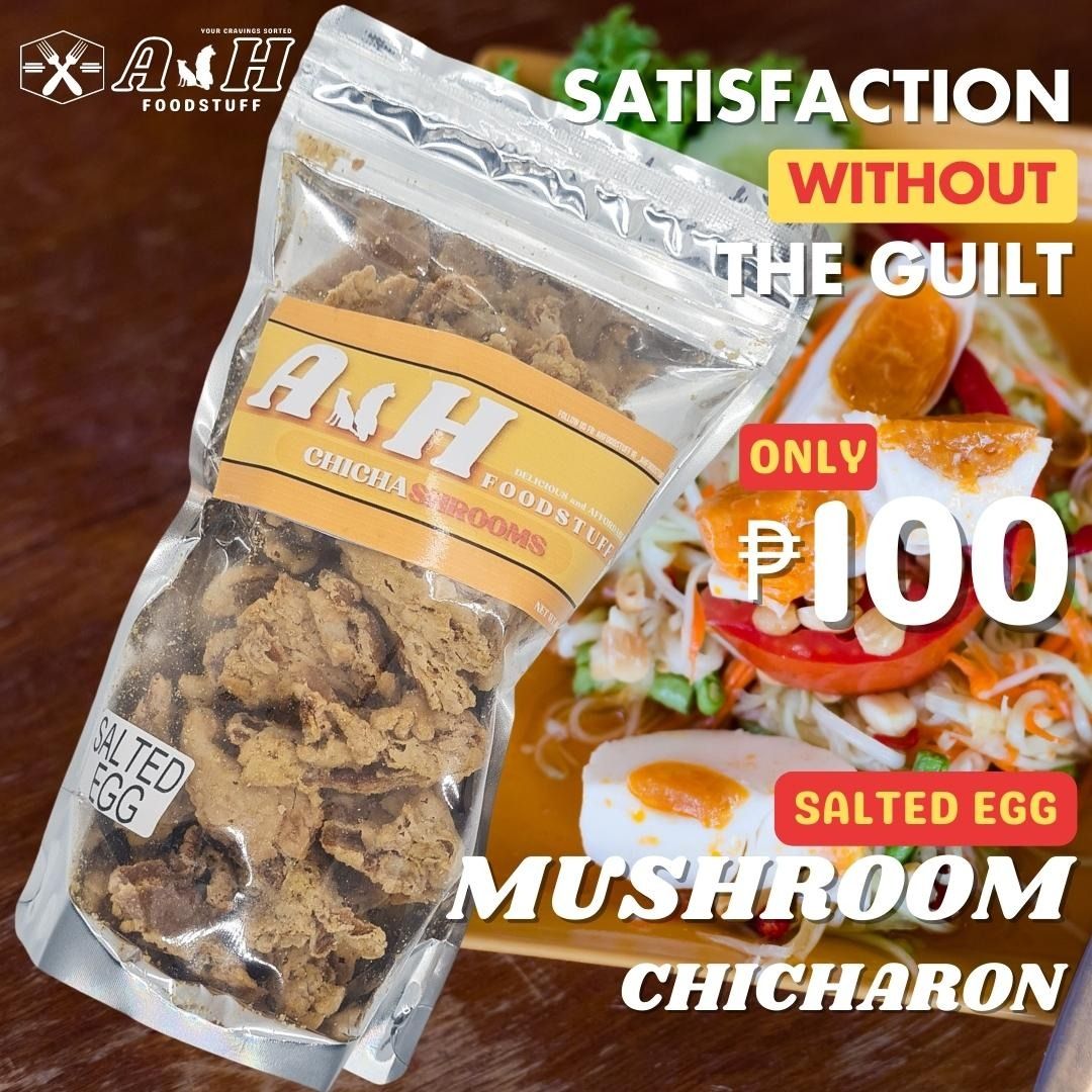 A&H Mushroom Chicharon (Salted Egg), Food & Drinks, Packaged & Instant ...