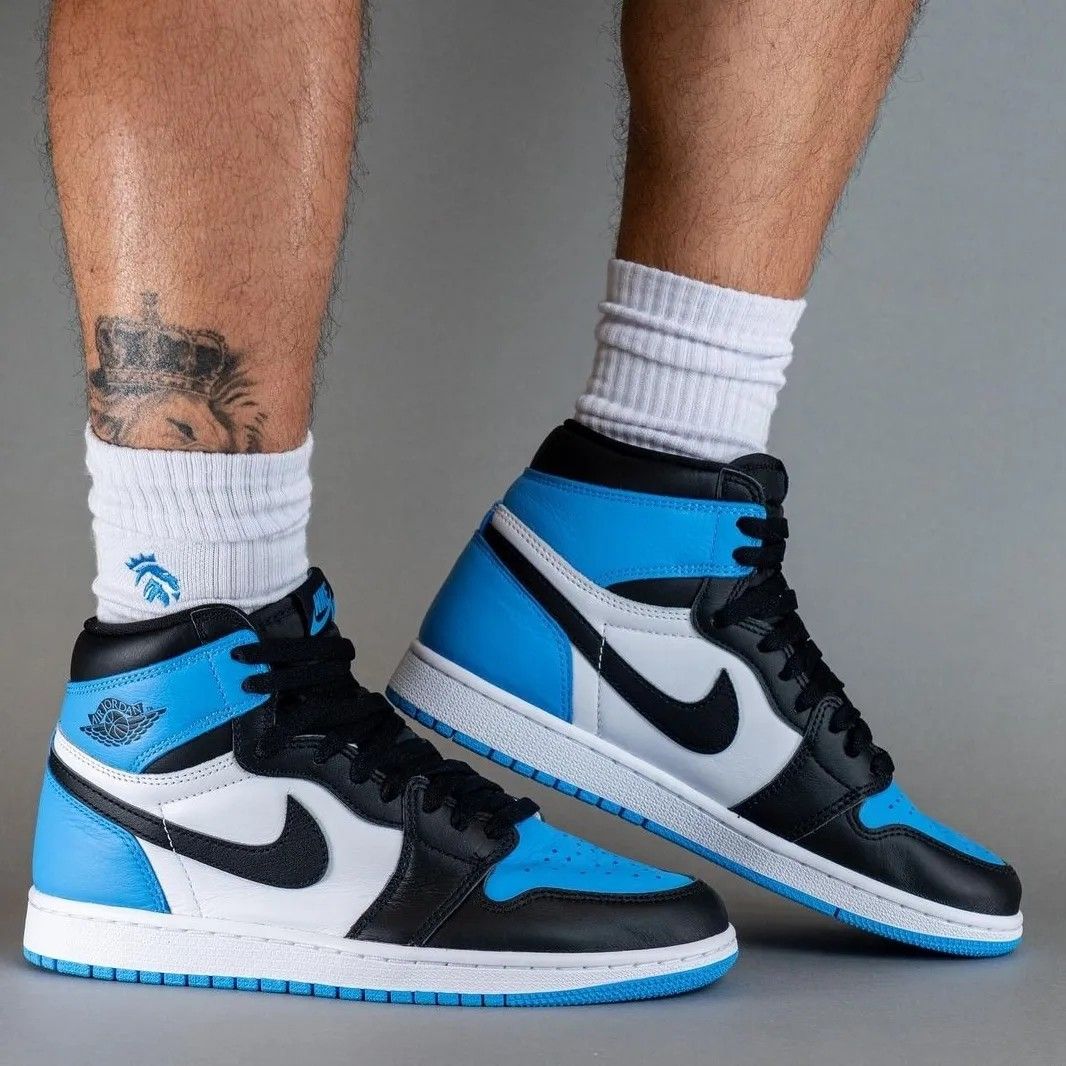 Air Jordan 1 University Blue UNC Toe, Men's Fashion, Footwear, Sneakers ...