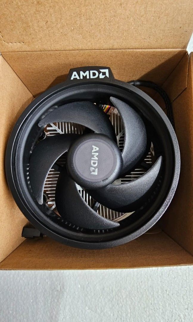 AMD 5600x CPU Stock Cooler Fan, Computers & Tech, Parts & Accessories ...