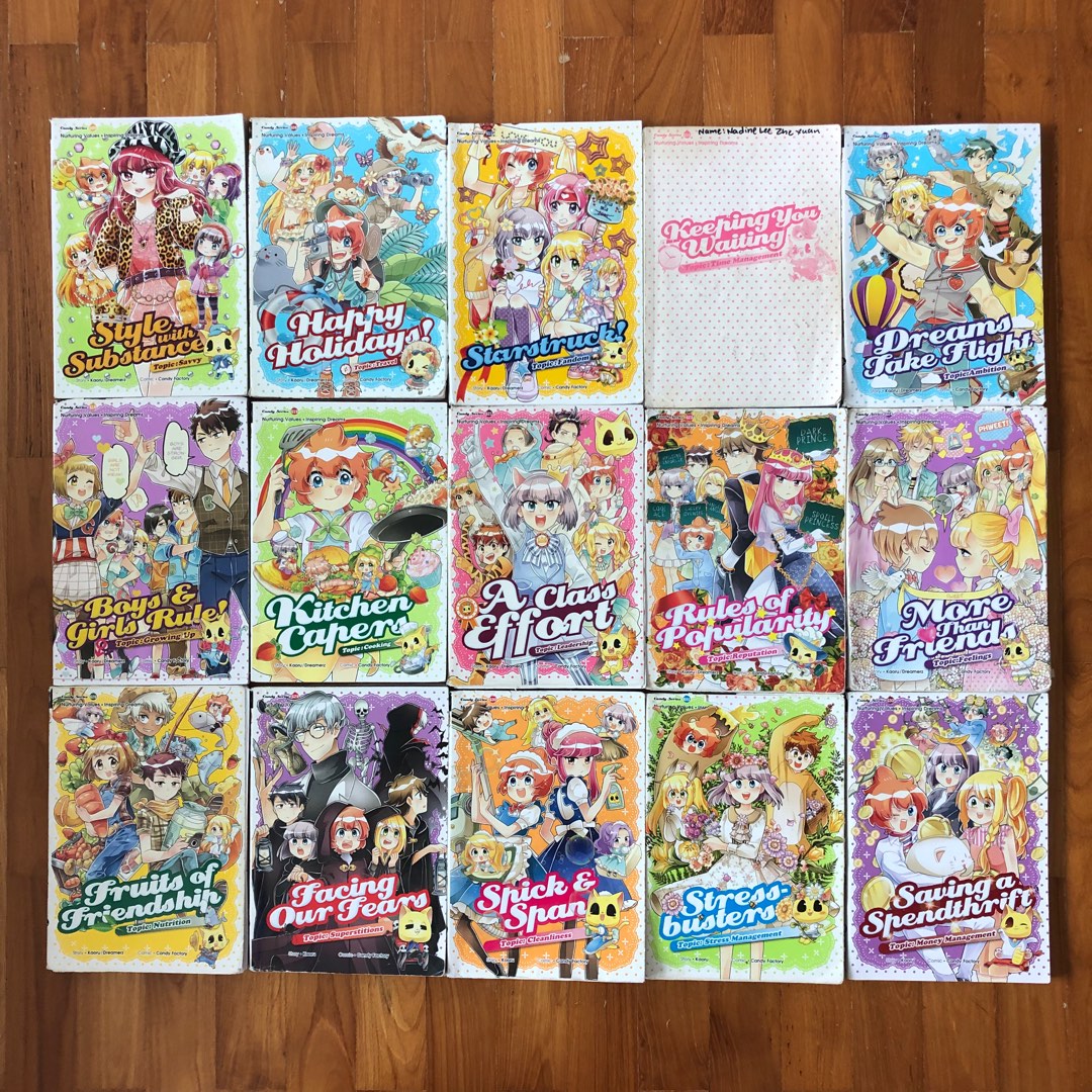 (B) Candy Gem Candy Jem series comics English manga for kids girls ...