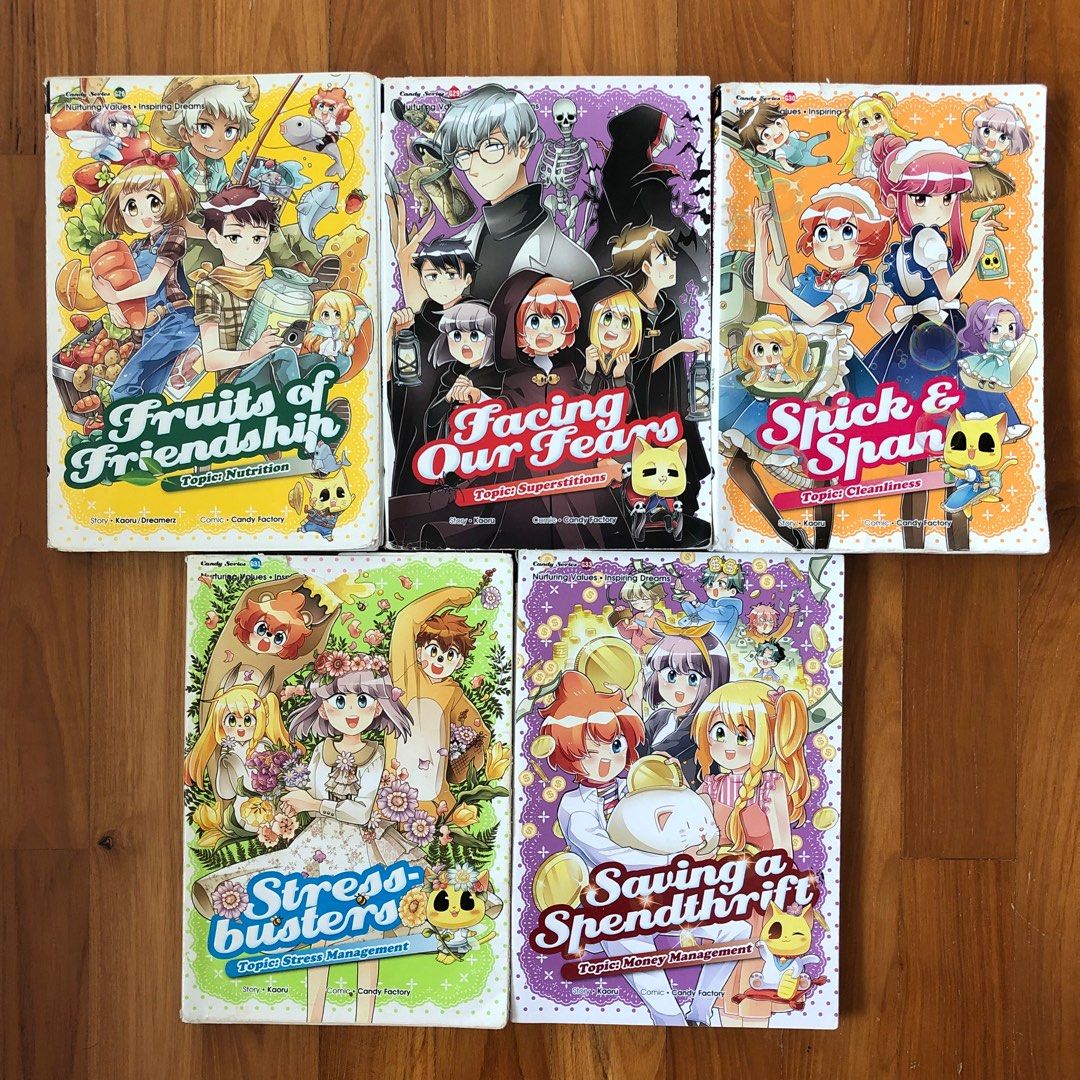 (B) Candy Gem Candy Jem series comics English manga for kids girls ...